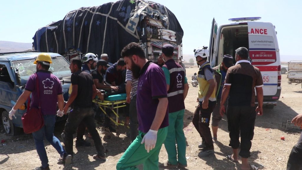 قتلى وجرحى في قصف روسي على سوق للخضار بريف إدلب – وكالة عجلون الإخبارية